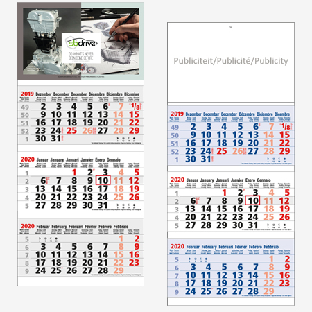 KALENDERS365 - 3-Maandkalender Maxi 2020