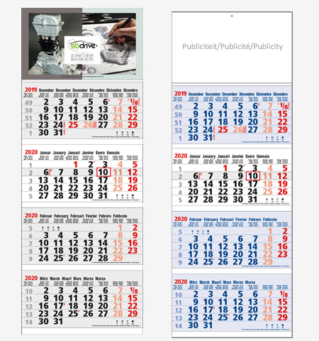 KALENDERS365 - 4-Maandkalender Maxi 2020